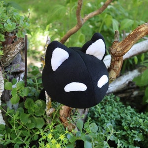 Mewo Omori Plush, Black Cat Handmade, Gamer Gift Plush Toy Unofficial ...