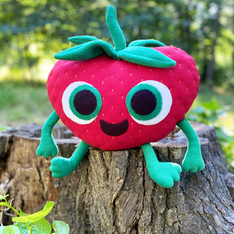 Strawberry Plush - Etsy