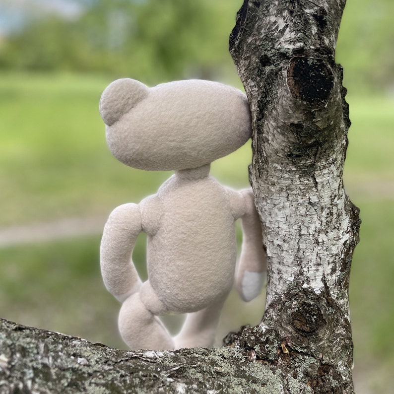 BEAR Alpha Plush Handmade Toy Bear Alpha Soft Doll Alpha Horror Bear ...