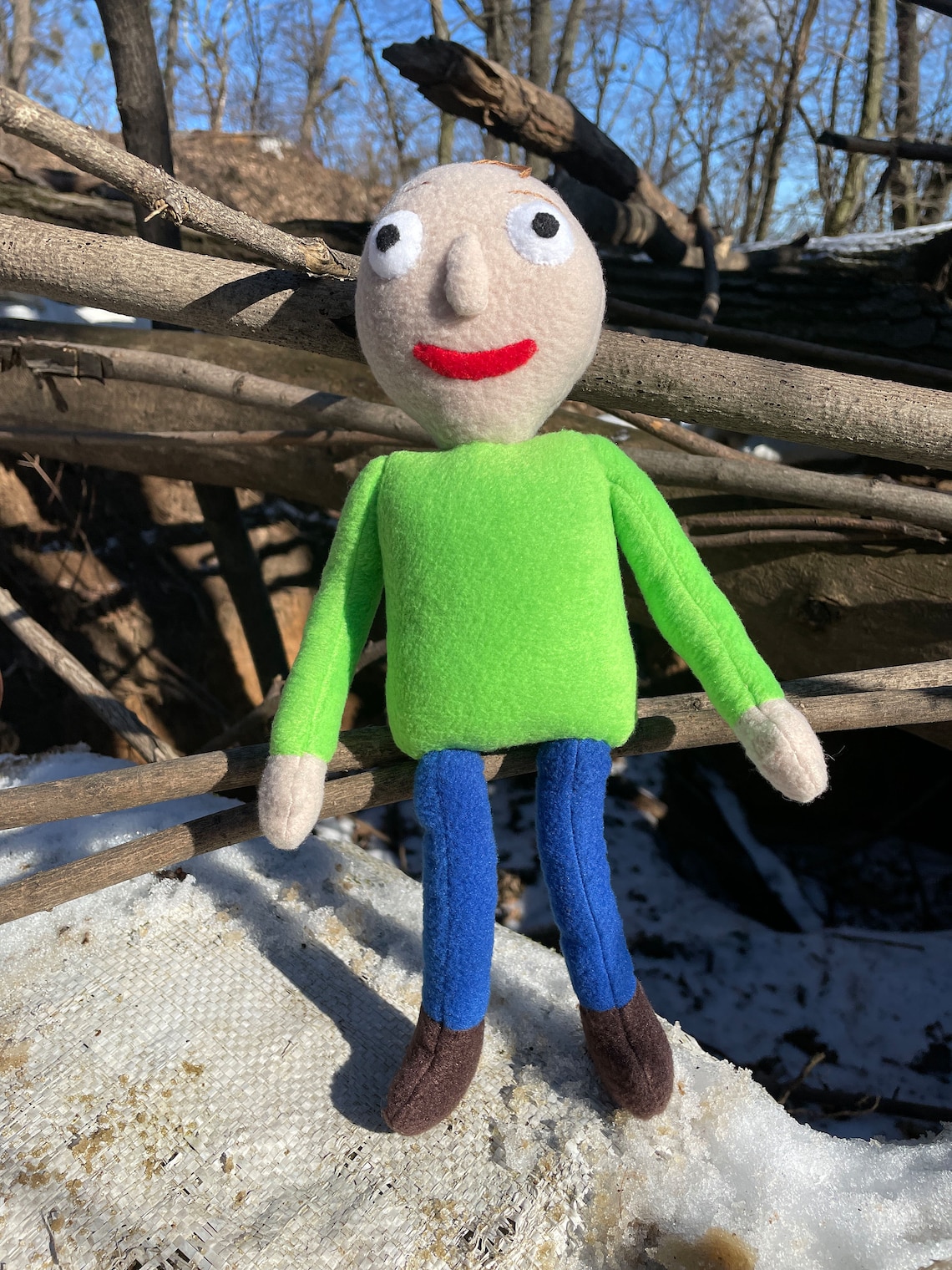 Baldi Basics Plush Toy, Baldi Handmade Soft Toy, Teacher Baldi ...