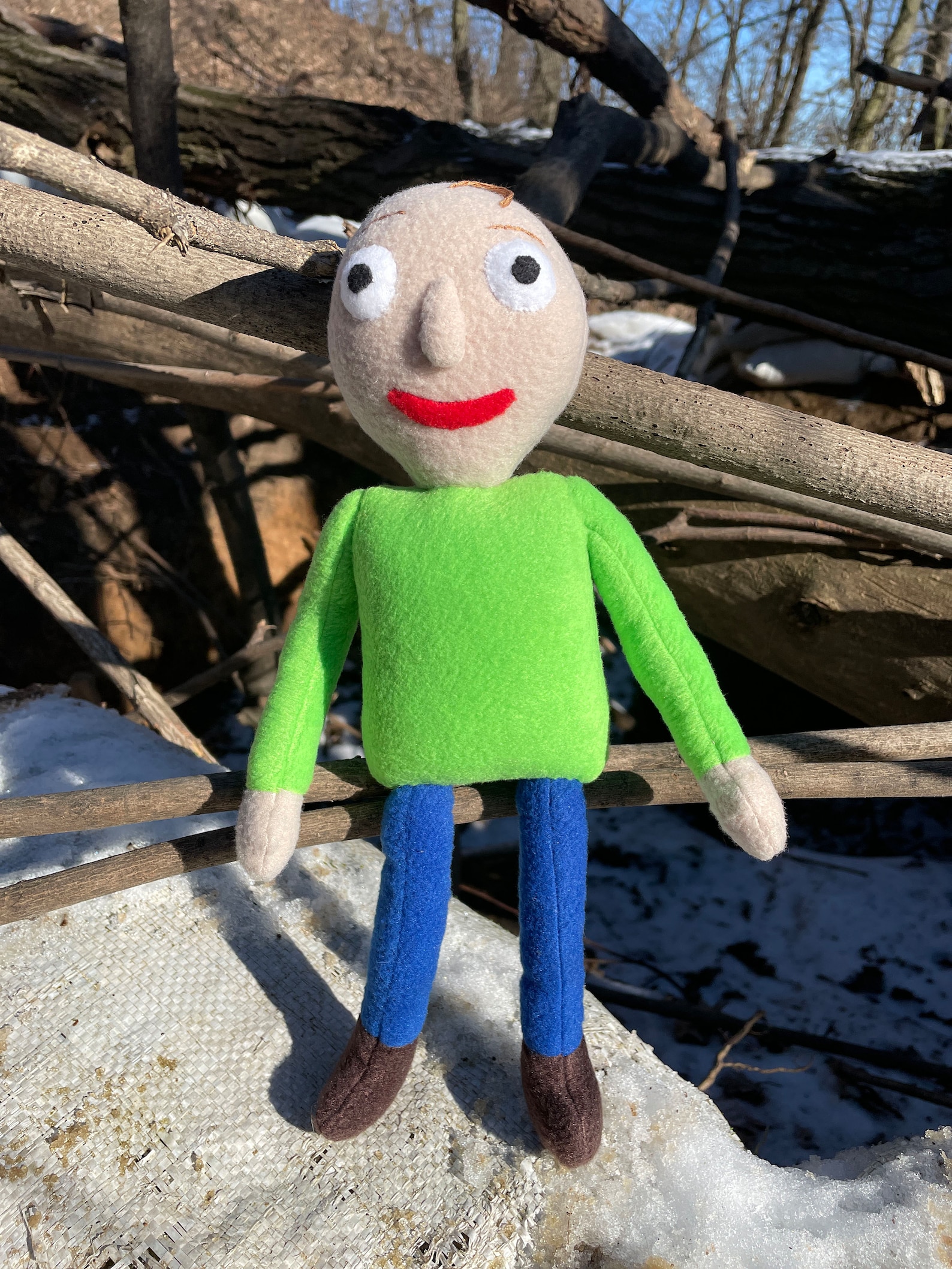 Baldi Basics Plush Toy, Baldi Handmade Soft Toy, Teacher Baldi ...