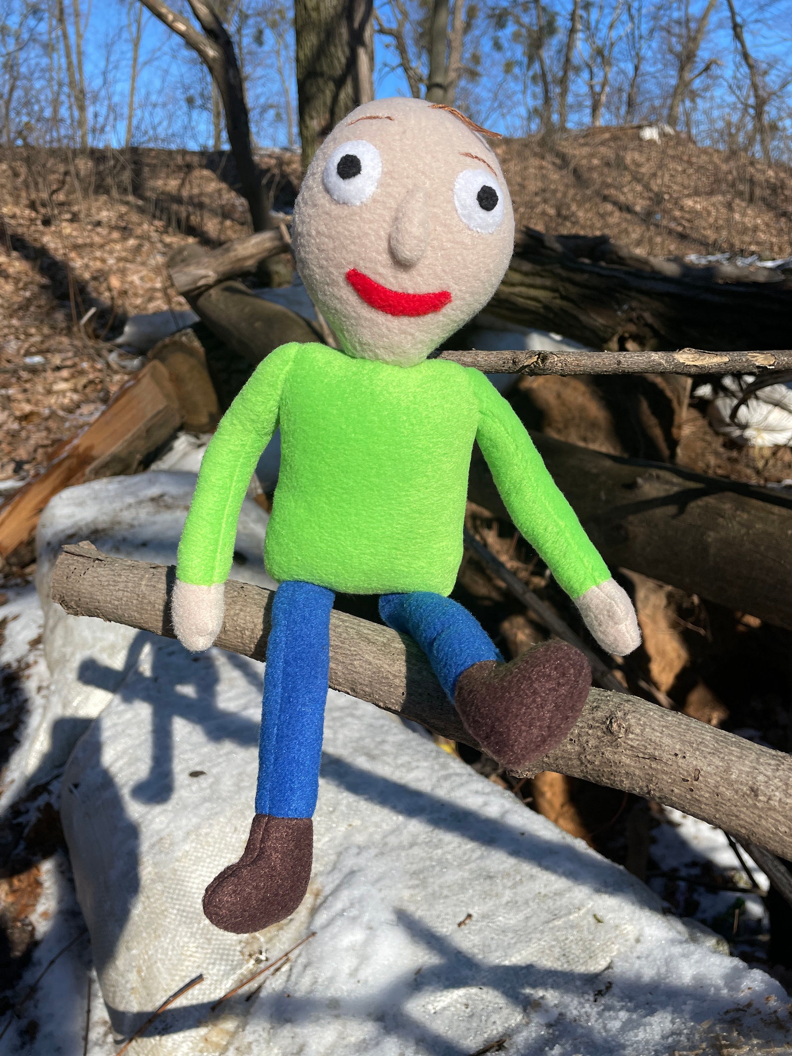 Baldi Basics Plush Toy, Baldi Handmade Soft Toy, Teacher Baldi ...