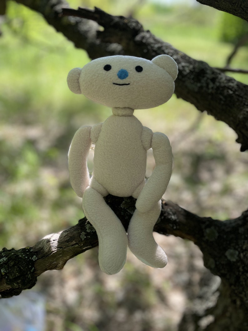 BEAR Alpha Plush Handmade Toy Bear Alpha Soft Doll Alpha - Etsy