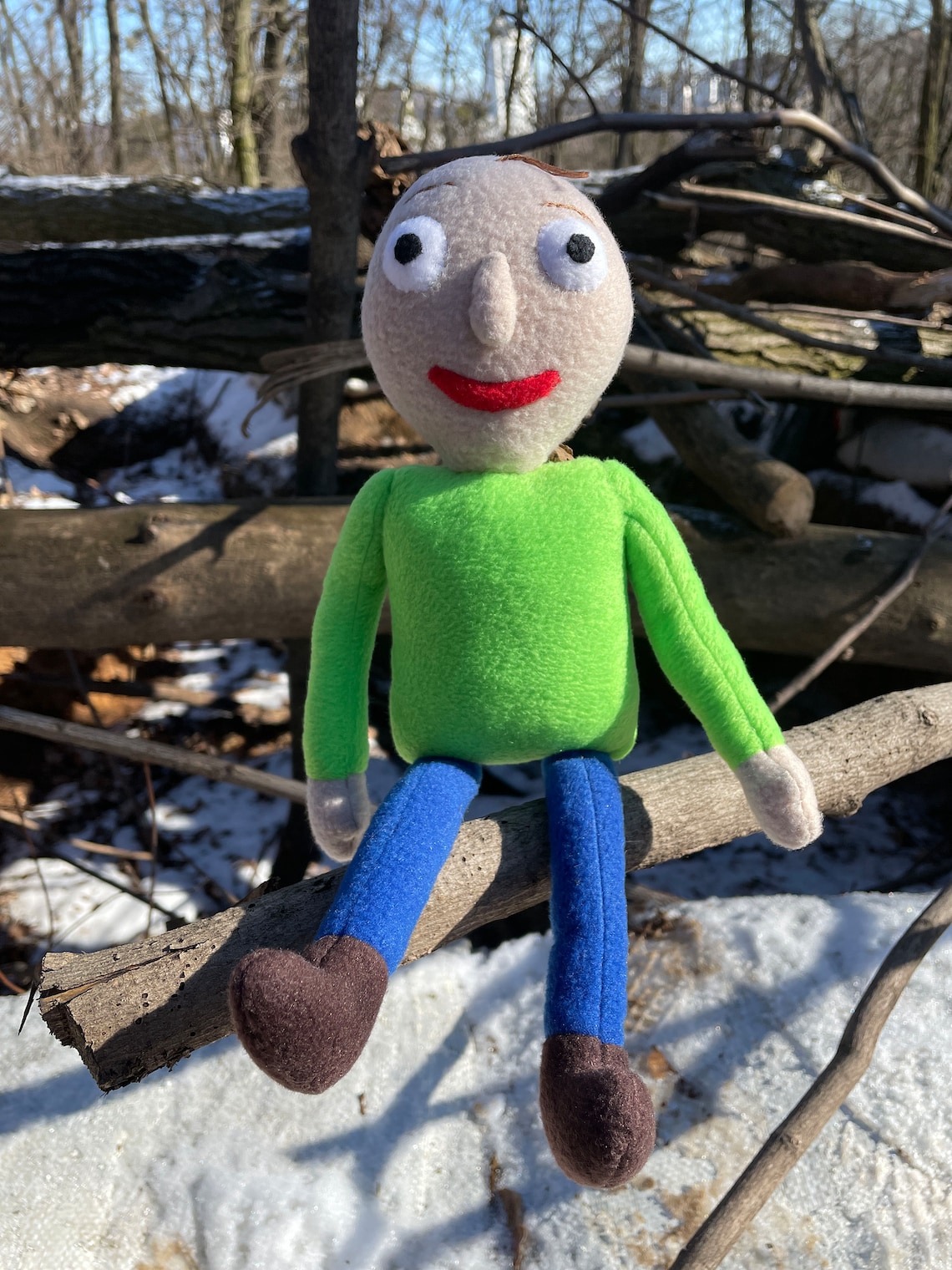 Baldi Basics Plush Toy, Baldi Handmade Soft Toy, Teacher Baldi ...