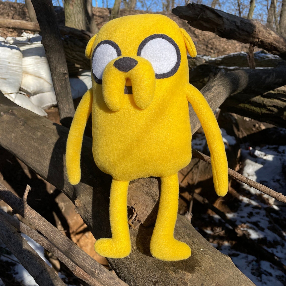 Jake the Dog Plush Toy, Jake the Dog Soft Toy, Handmade, Sizes 12 in ...