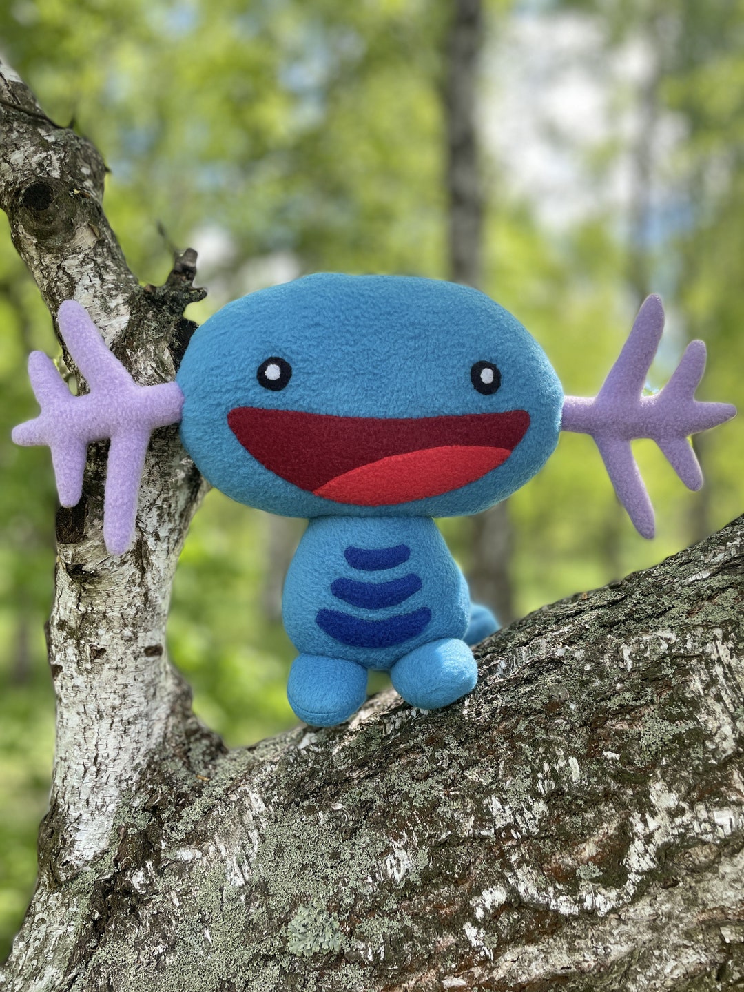 Wooper Plush Toy, Cute Soft Toy, Handmade Wooper Soft Toy, unofficial ...