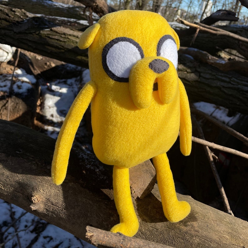 Jake the Dog Plush Toy, Jake the Dog Soft Toy, Handmade, Sizes 12 in ...