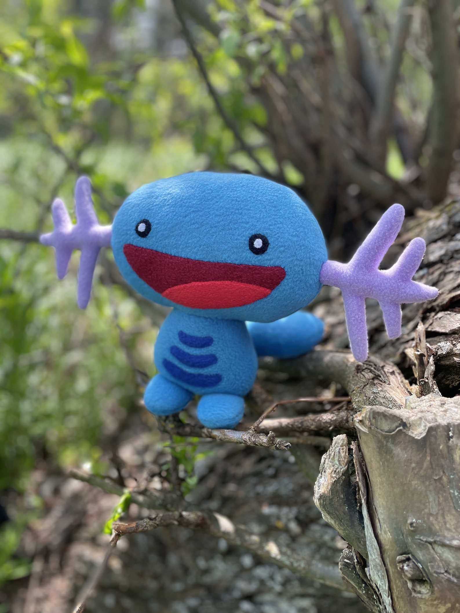 Wooper Plush Toy, Cute Soft Toy, Handmade Wooper Soft Toy, unofficial ...
