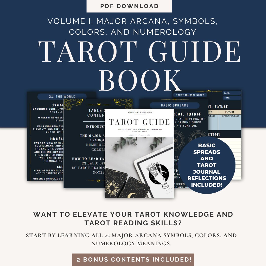 Major Arcana Tarot Study Guide: Symbols, Colors, Numerology (PDF ...