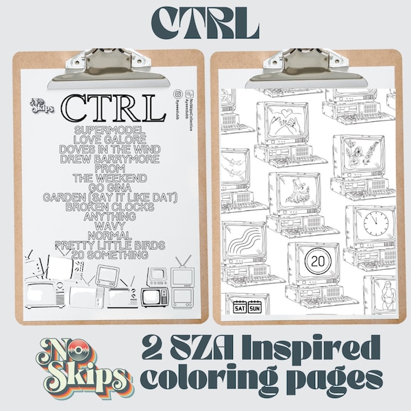 Sza Coloring Page - Etsy