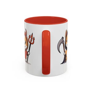 Halloween Mug Cute Goth Dog in Devil Skeleton Grim Reaper Costumes ...