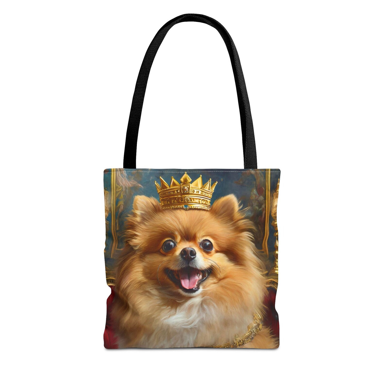 Pomeranian Dog Tote Bag | Royal Portrait | Gift for Dog Lover | Dwarf ...