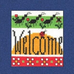Choice of Pattern or Kit - Summer Welcome Counted Cross Stitch - Etsy
