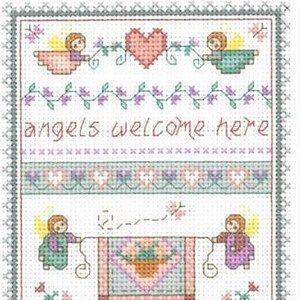 Angels Welcome Counted Cross Stitch Pattern - Etsy