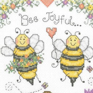 Bee Joyful Counted Cross Stitch Pattern by Imaginating - Etsy