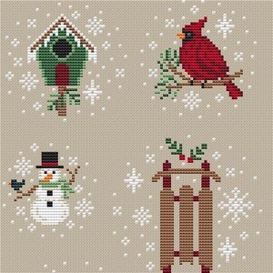 Winter Ornaments Counted Cross Stitch Pattern - Etsy