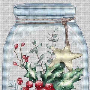 Holly Jolly Bottle Counted Cross Stitch Pattern by Les Petites Croix De ...