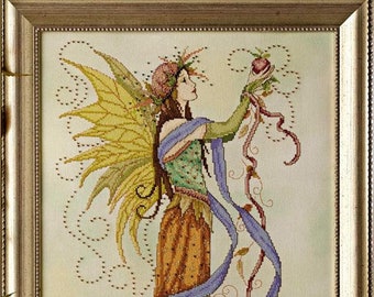 Art Deco Autumn Fairy Cross Stitch Pattern - Etsy