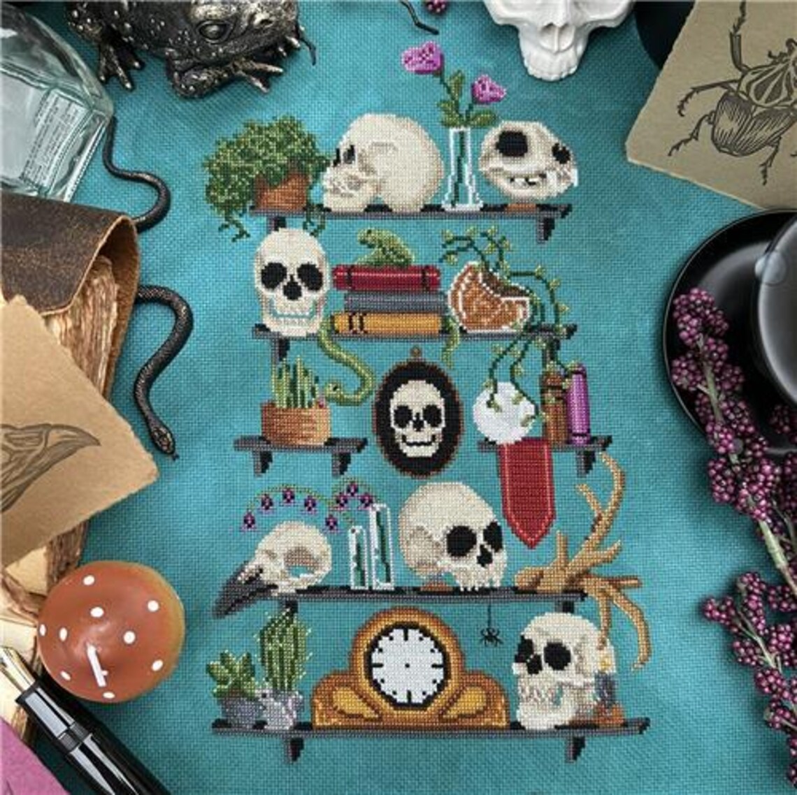 A Study of Skulls Counted Cross Stitch Pattern by the Stitch Crypt - Etsy