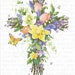 Spring Floral Cross Counted Cross Stitch Pattern - Etsy