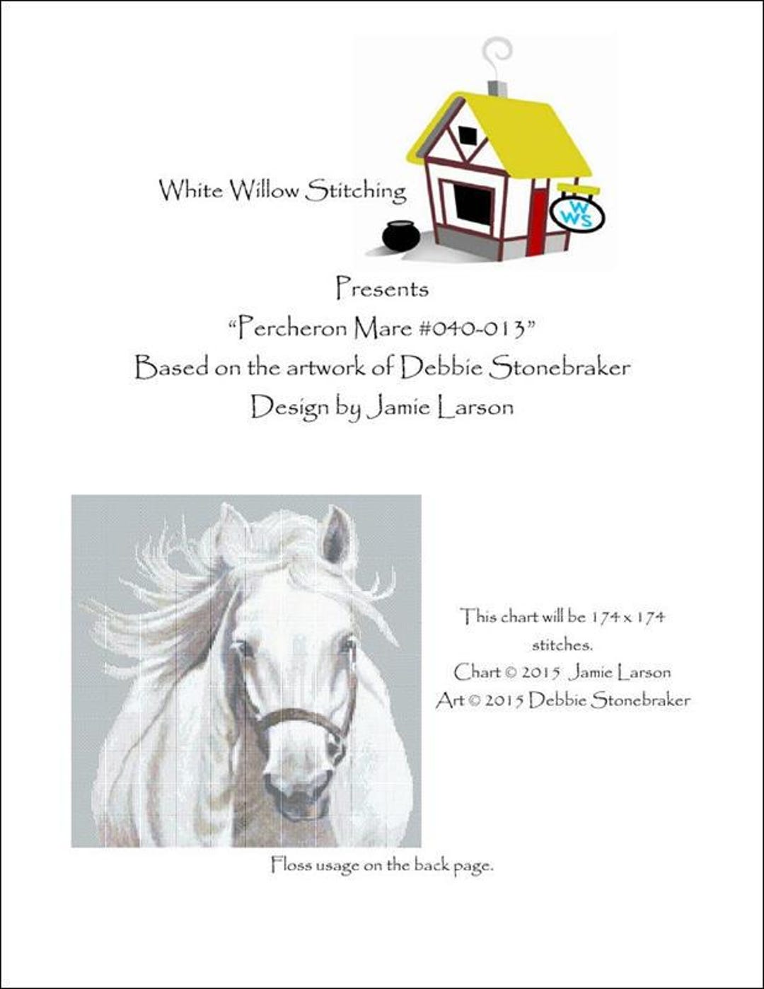 Percheron Mare Counted Cross Stitch Pattern - Etsy