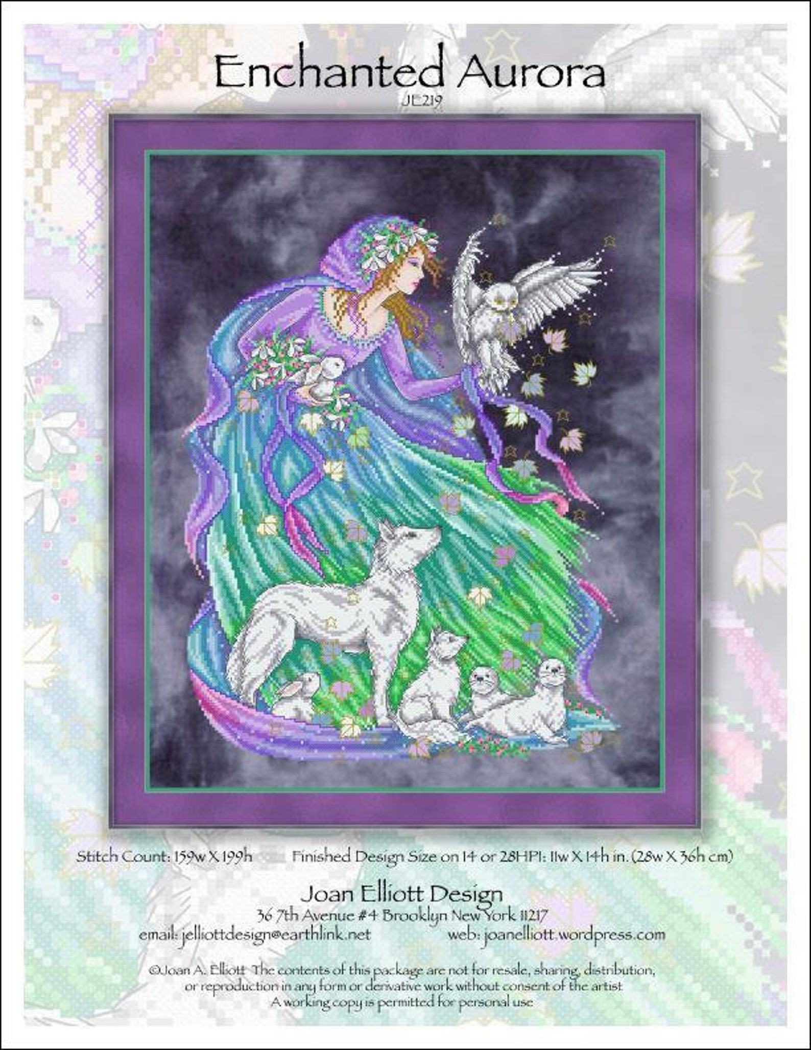 Enchanted Aurora Counted Cross Stitch Pattern - Etsy