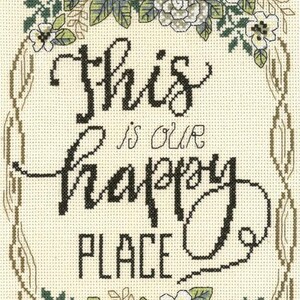 Our Happy Place Counted Cross Stitch Pattern by Imaginating - Etsy