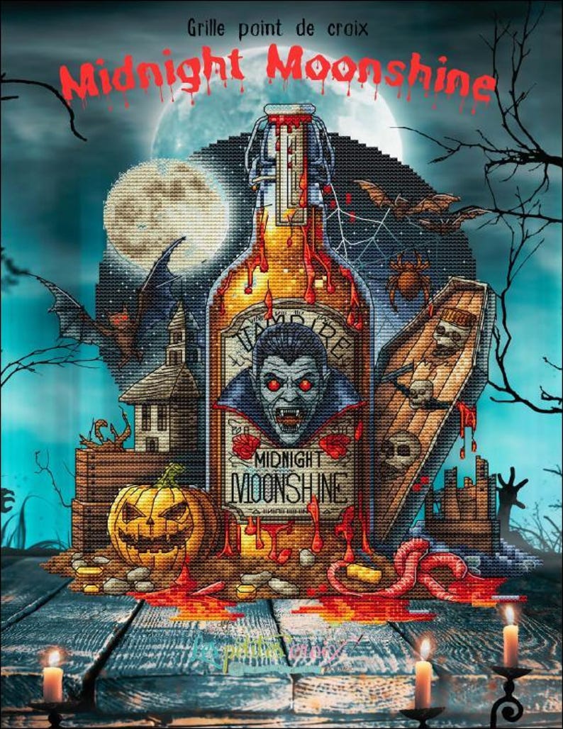 Midnight Moonshine Counted Cross Stitch Pattern by Les Petites Croix De ...
