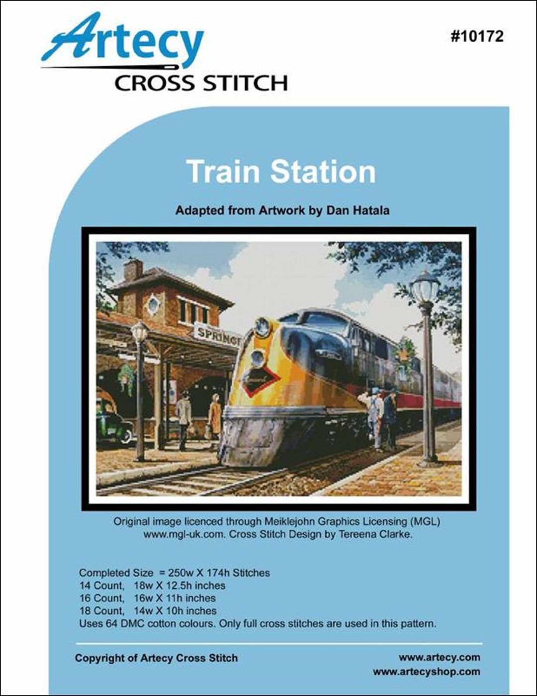 Train Station Counted Cross Stitch Pattern - Etsy