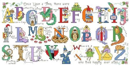 Once Upon A Time Alphabet Counted Cross Stitch Pattern by Kooler ...