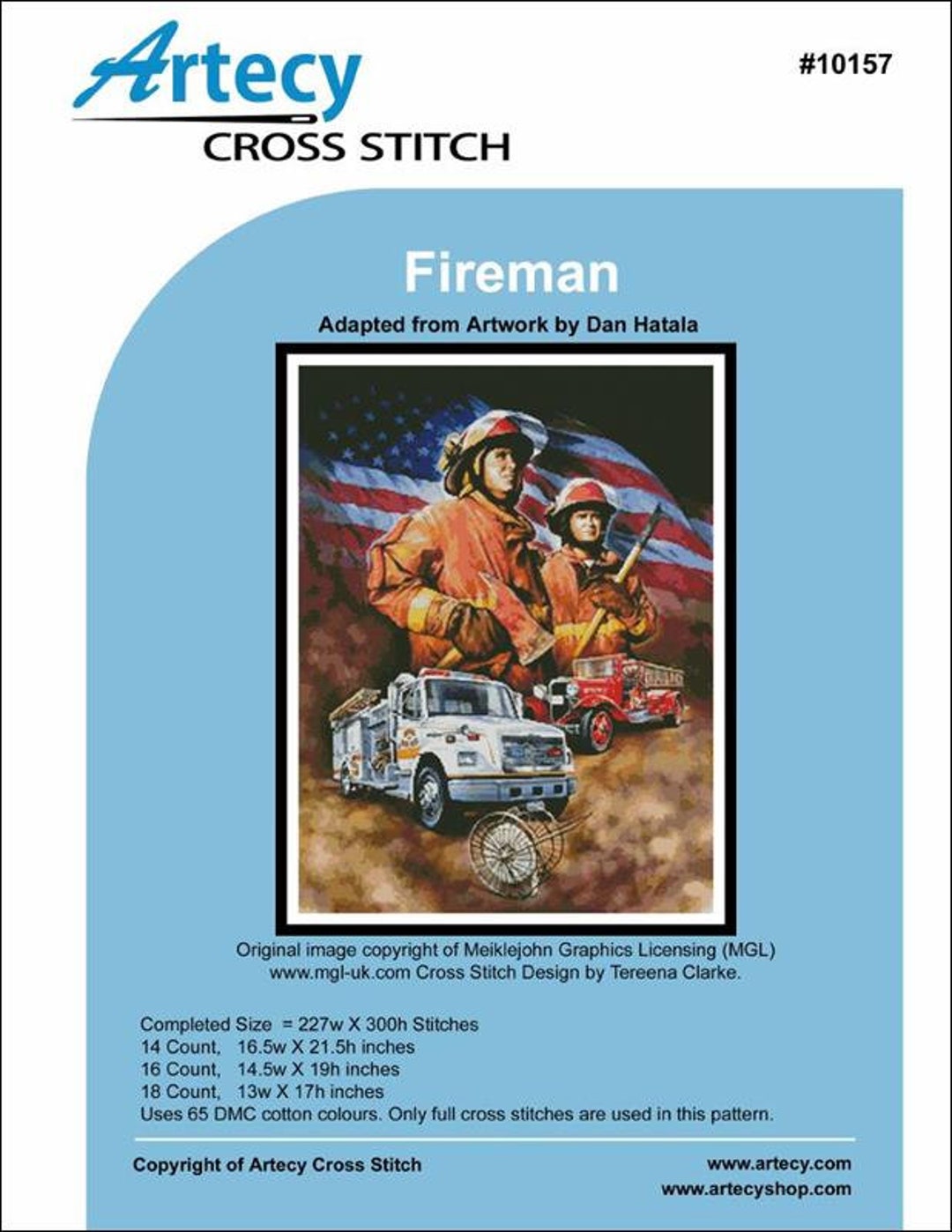 Fireman Counted Cross Stitch Pattern - Etsy