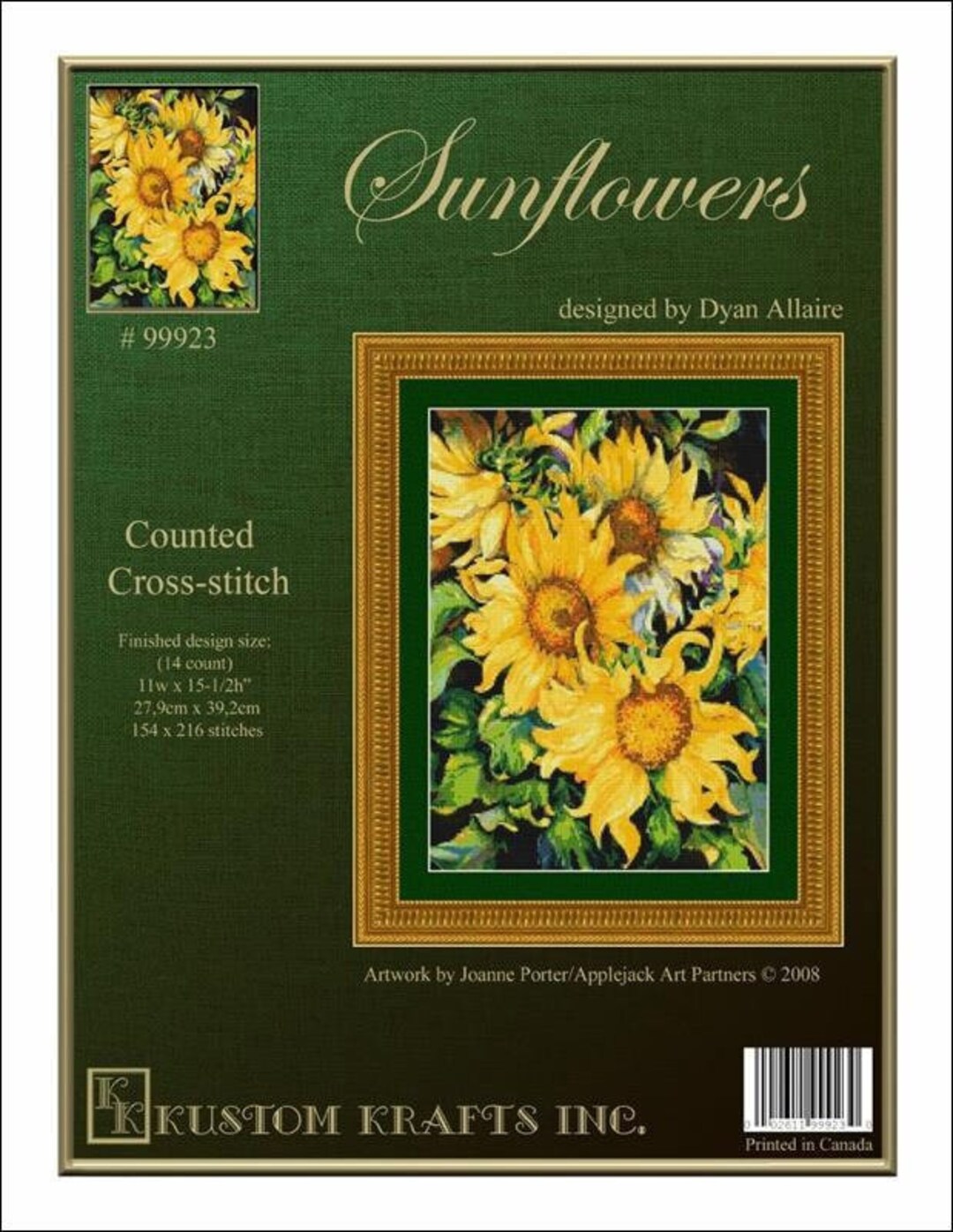Sunflowers Counted Cross Stitch Pattern - Etsy