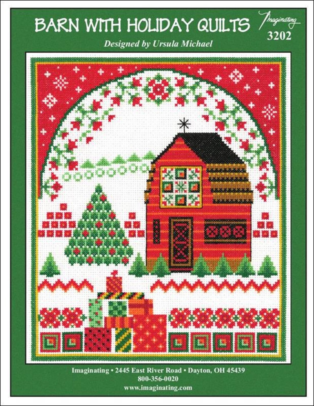 Barn With Holiday Quilts Counted Cross Stitch Choice of Pattern Only or ...
