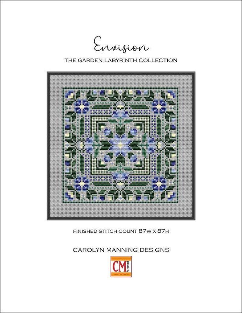 Envision the Garden Labyrinth Collection Counted Cross Stitch Pattern by Carolyn Manning Designs ...
