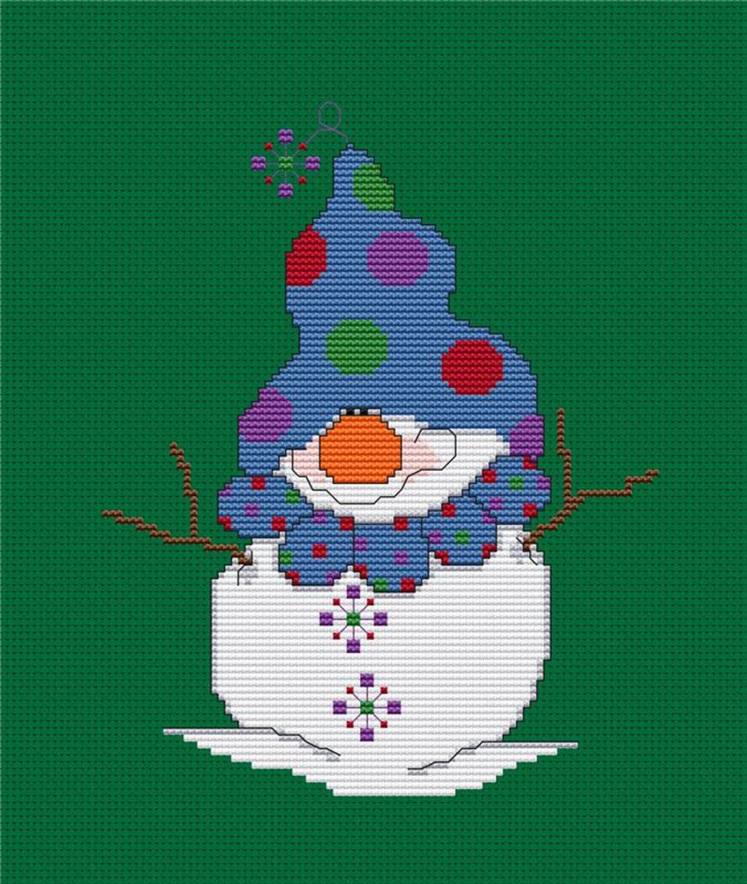 May Snowball of the Month Counted Cross Stitch Pattern by Carolyn ...