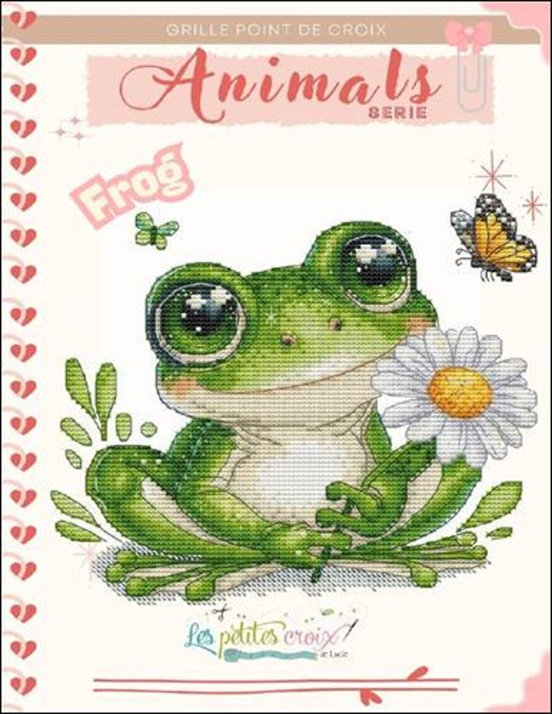Animal Collection: Frog Counted Cross Stitch Pattern for Les Petites ...