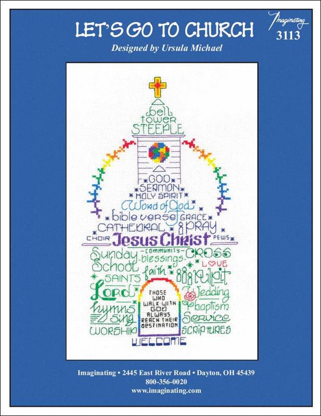 Let's Go to Church Counted Cross Stitch Pattern by Imaginating - Etsy