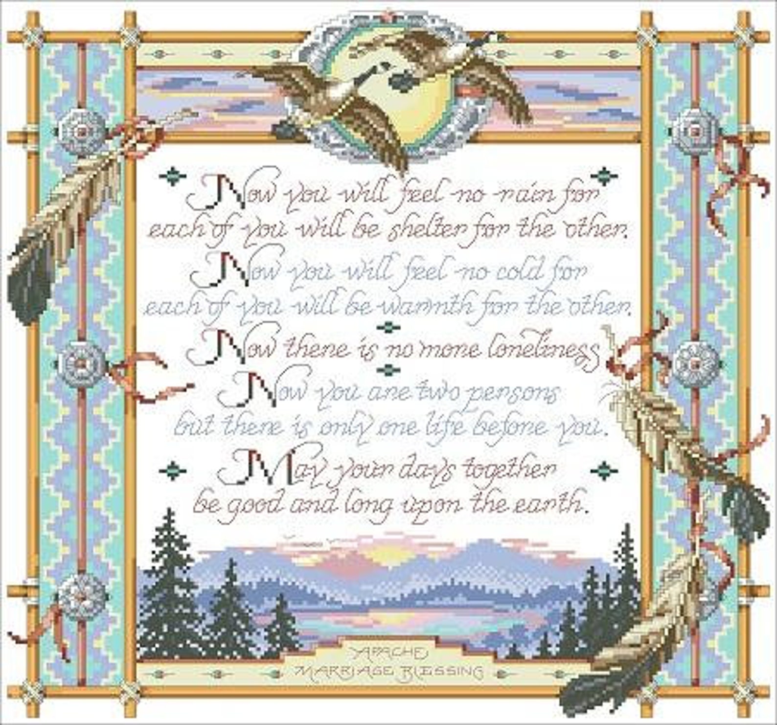 Apache Wedding Blessing Counted Cross Stitch Pattern by Kooler Design ...