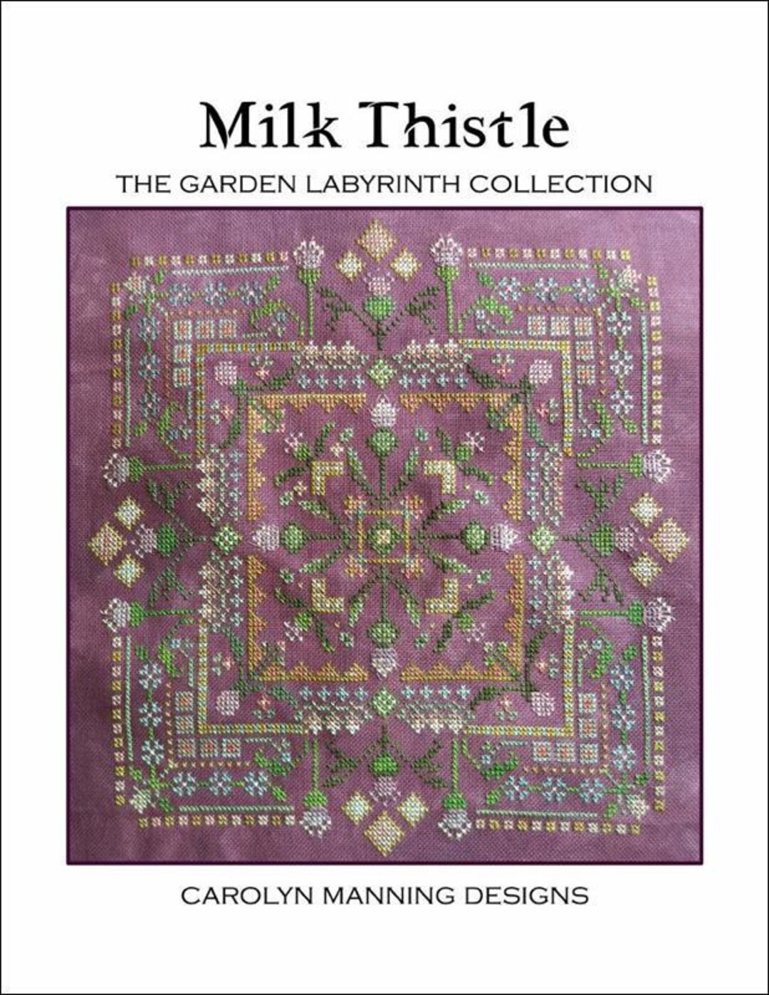 Milk Thistle (garden Labyrinth Collection) Counted Cross Stitch Pattern ...
