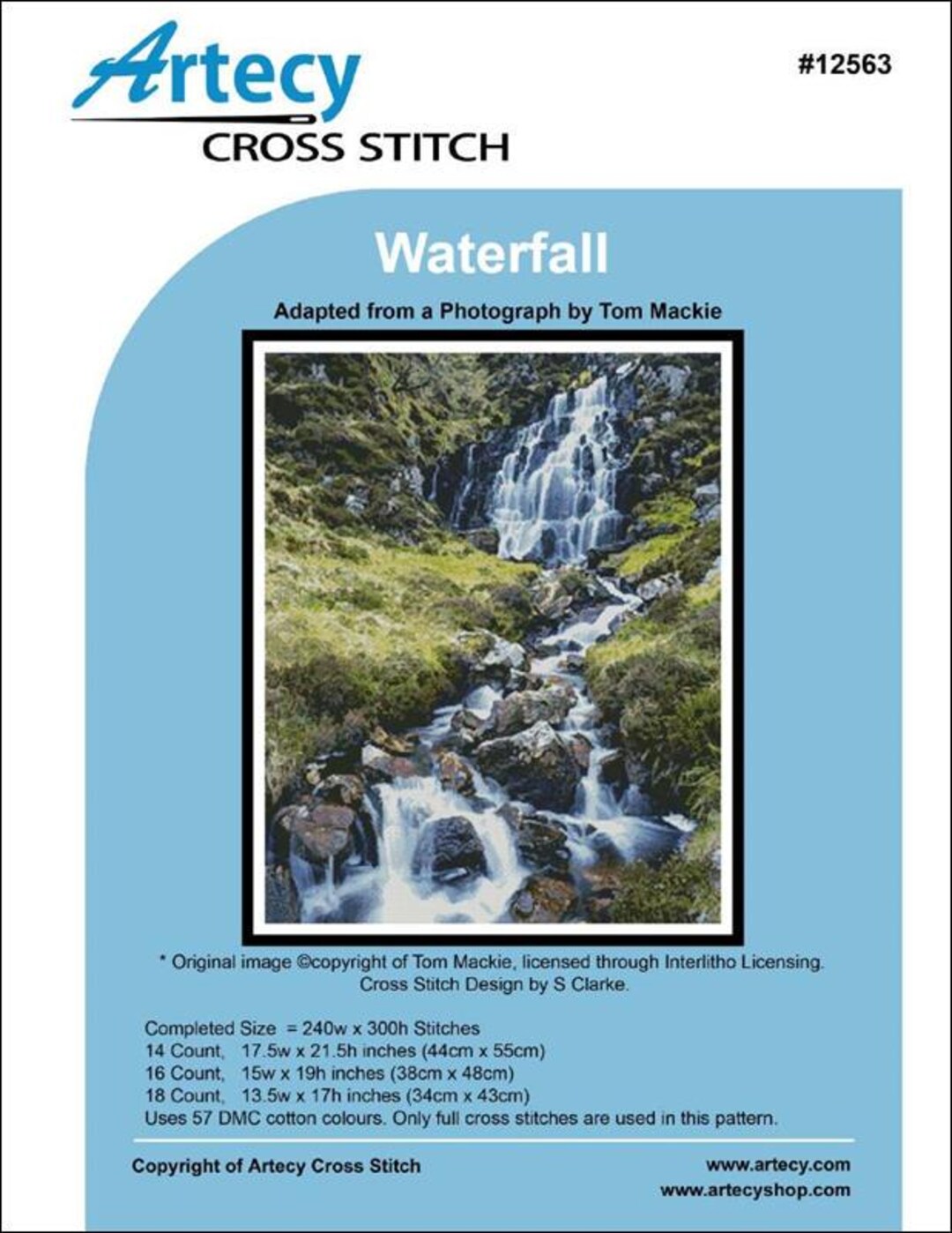 Waterfall Counted Cross Stitch Pattern - Etsy