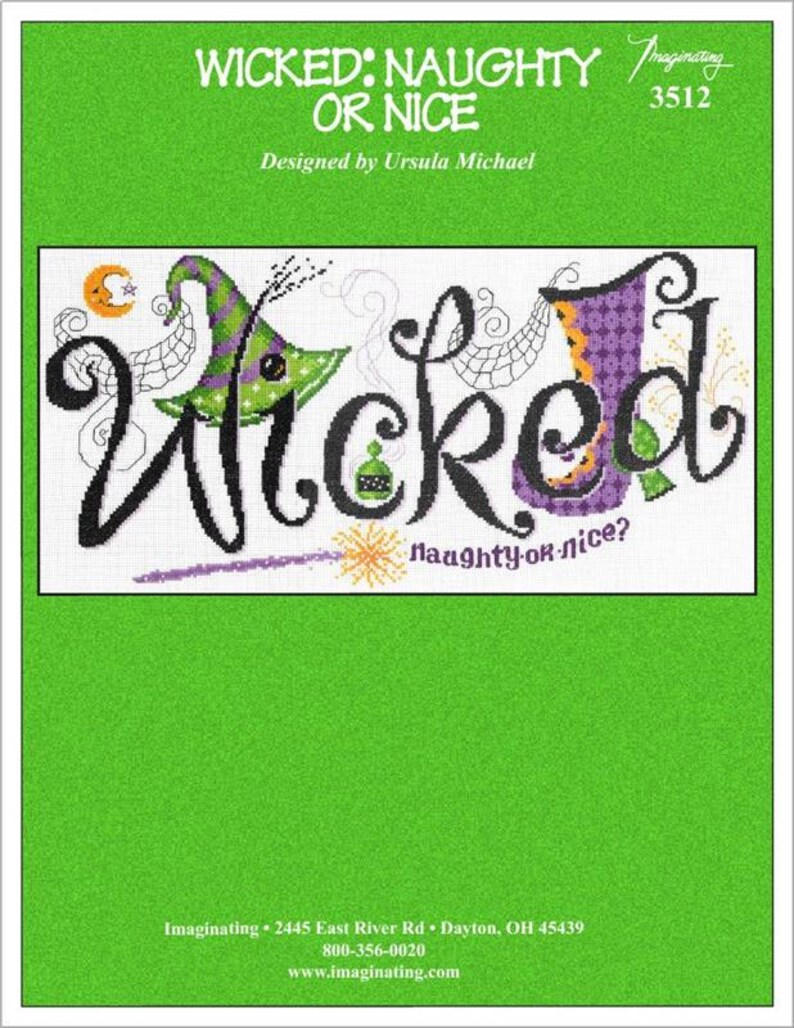 Wicked Counted Cross Stitch Pattern by Imaginating - Etsy