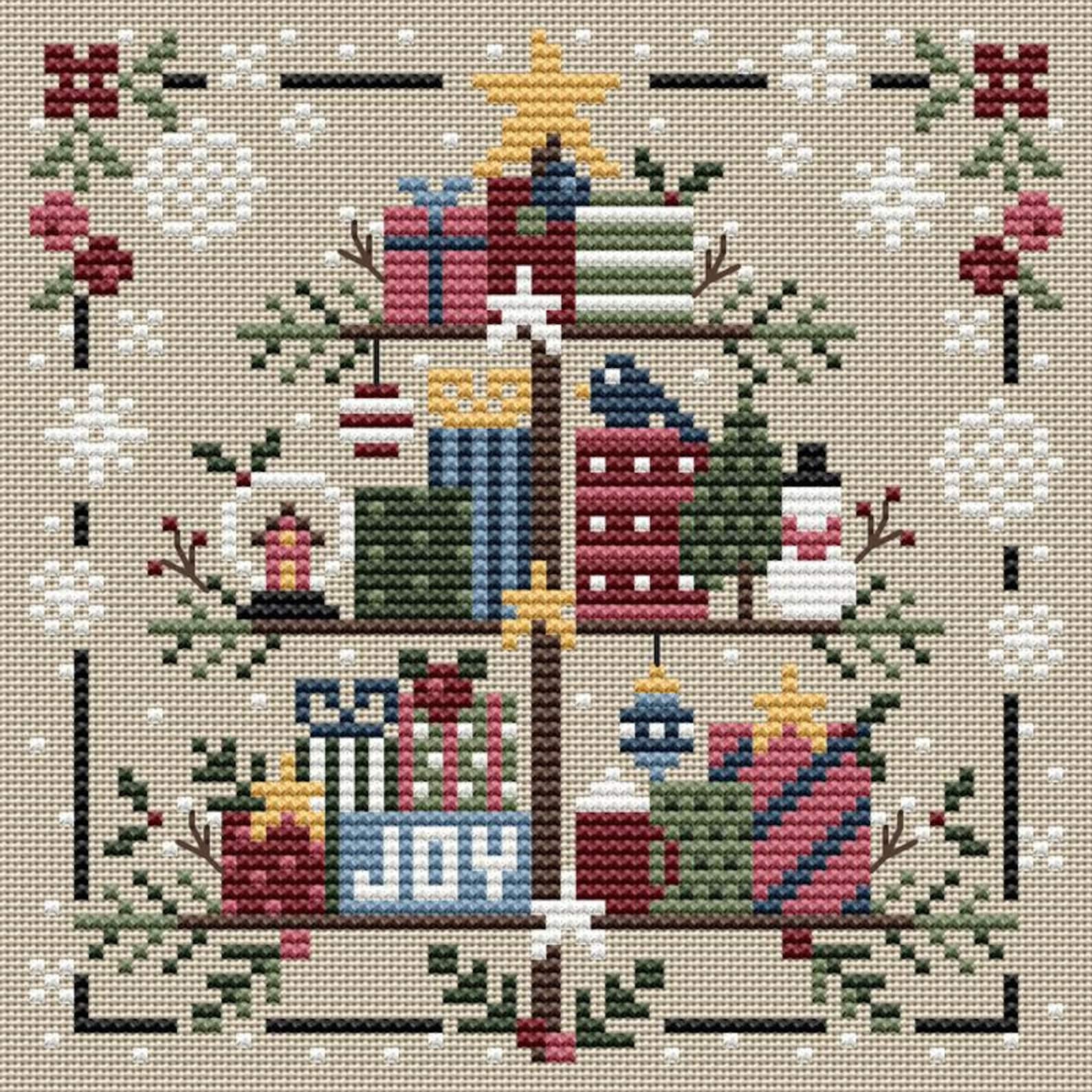 Tree of Joy Counted Cross Stitch Pattern - Etsy