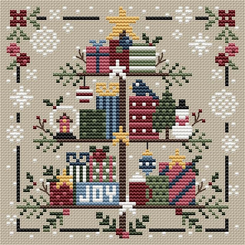 Tree of Joy Counted Cross Stitch Pattern - Etsy