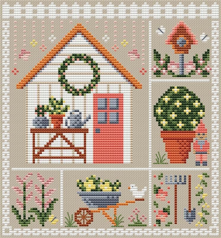 Garden Shed Counted Cross Stitch Pattern - Etsy