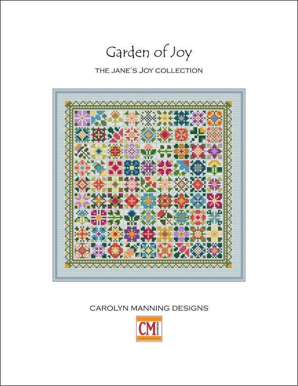 Garden of Joy Counted Cross Stitch Pattern by Carolyn Manning - Etsy