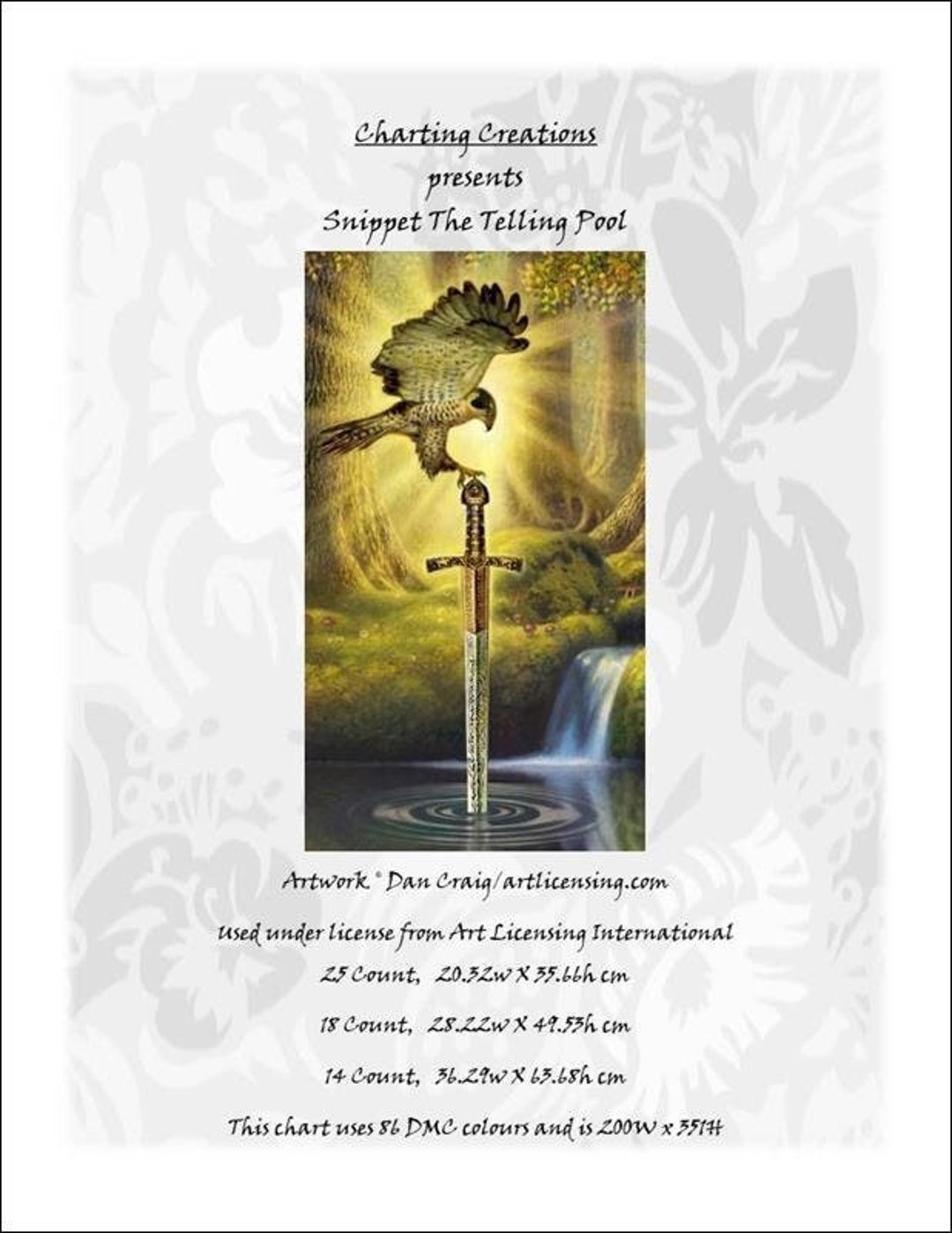 The Telling Pool Counted Cross Stitch Pattern by Charting Creations - Etsy