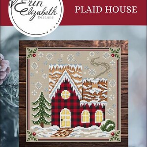 Plaid House Counted Cross Stitch Pattern - Etsy