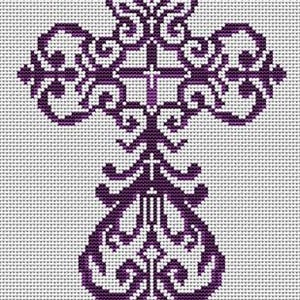Filigree Cross Counted Cross Stitch Pattern - Etsy