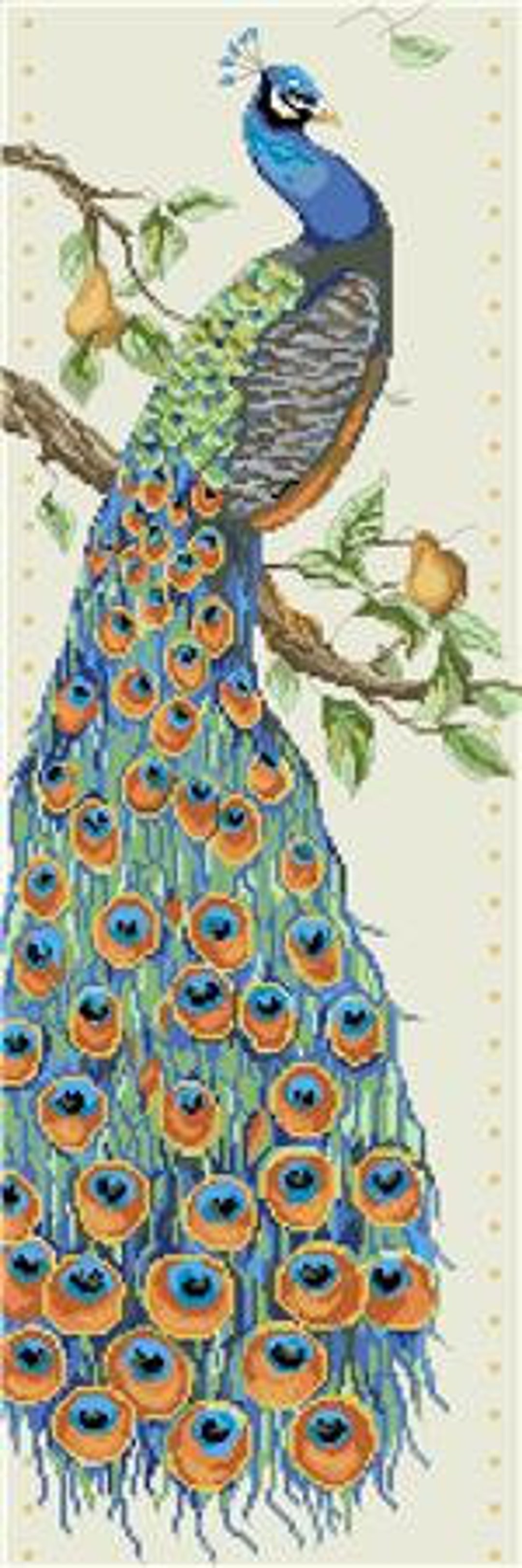 Peacock Counted Cross Stitch Pattern - Etsy