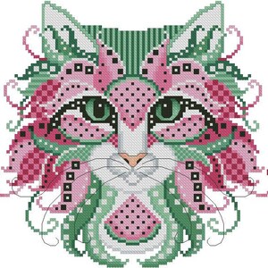 Colorful Cats Confetti Counted Cross Stitch Pattern - Etsy